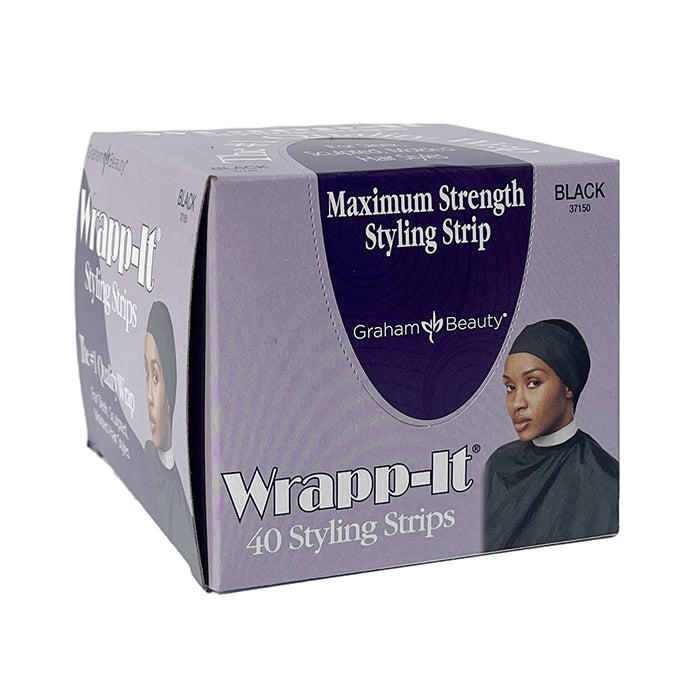 GRAHAM - Wrapp-it Styling Strips Black 40 Strips Per Pack 37150 — Hair ...