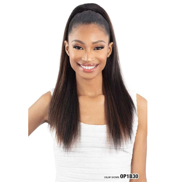 Shake-N-Go Que Human Hair Mastermix Ponytail - Q-STRAIGHT 20" — Hair to ...