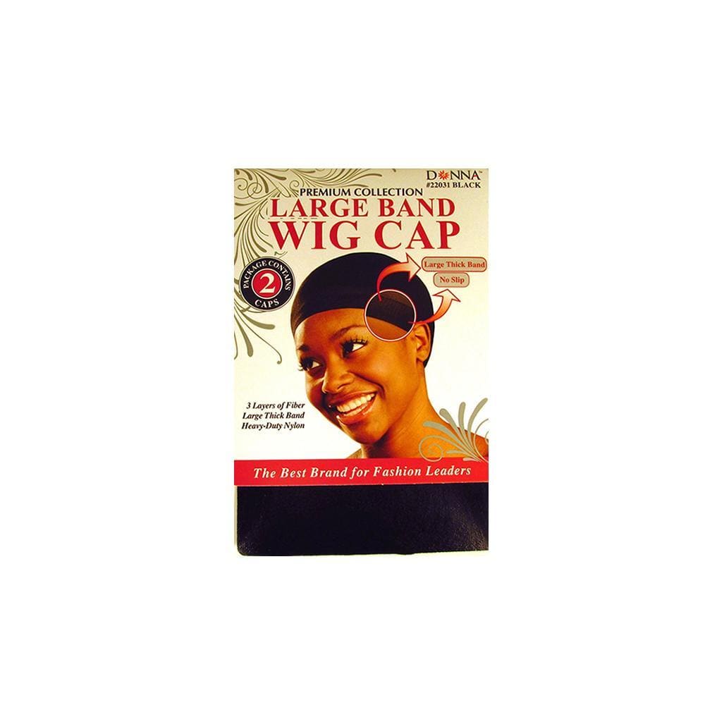 DONNA - Premium Collection Large Band Wig Cap - 22031BLA — Hair to Beauty
