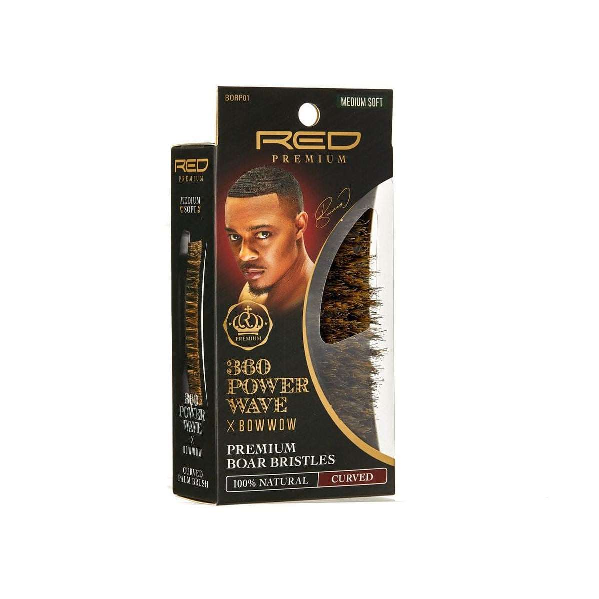 RED PREMIUM - 360 Power Wave Brush - Medium Soft Palm — Hair to Beauty