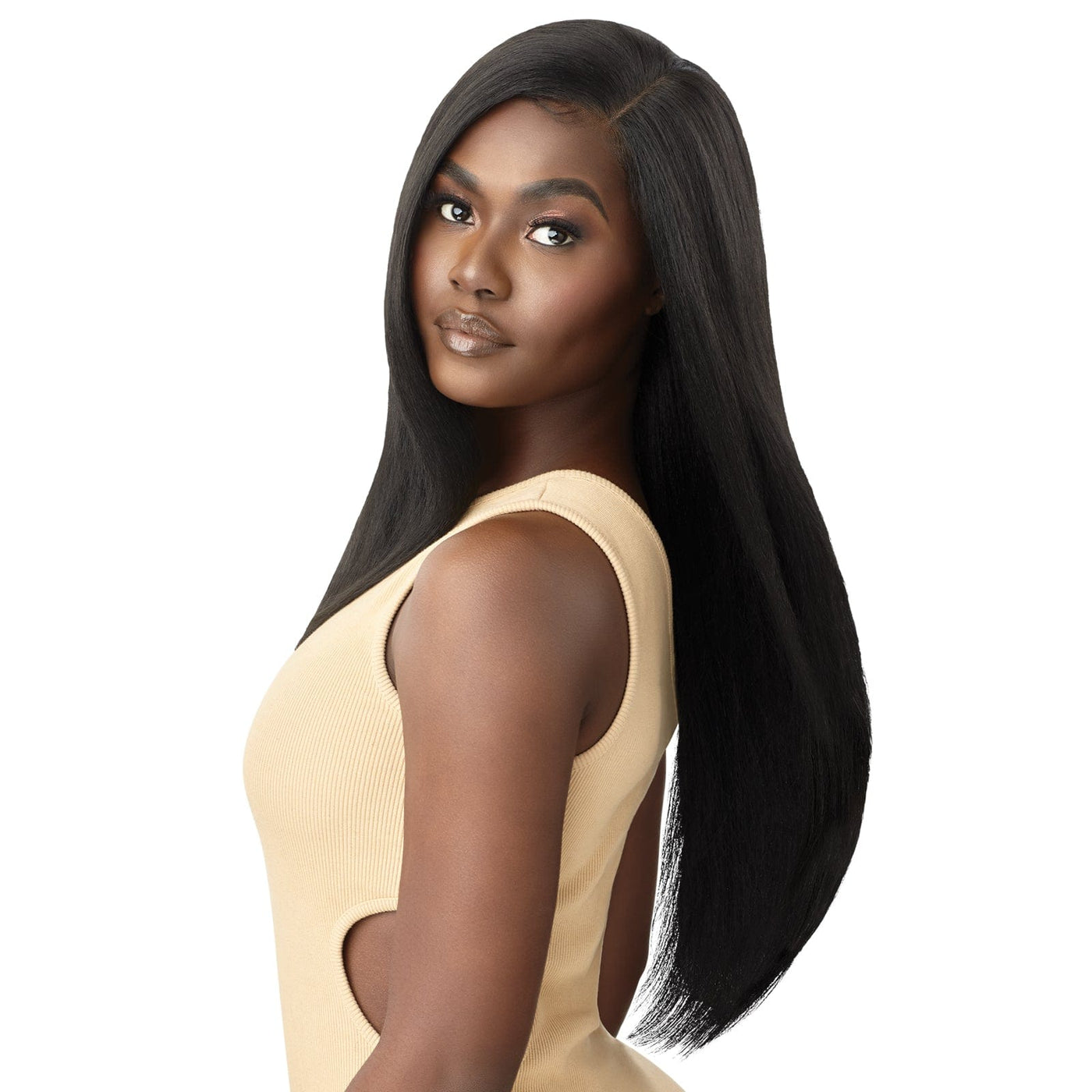 NATURAL YAKI 26" - Outre Synthetic HD Lace Front Wig — Hair to Beauty