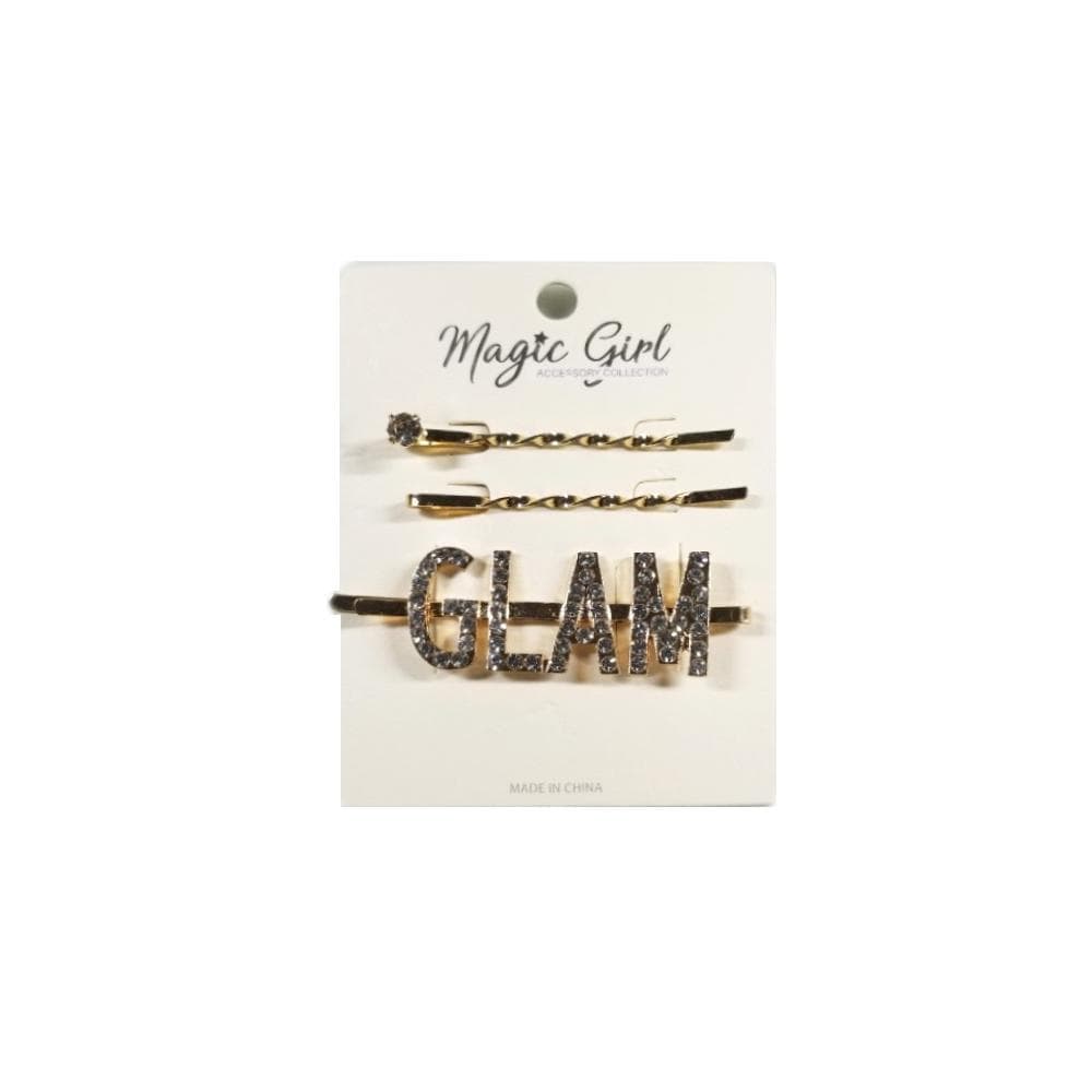 GLAM - Rhinestone Hair Pin 3PCS — Hair to Beauty