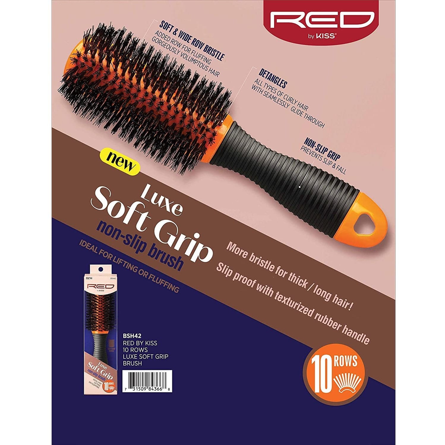 RED BY KISS - Luxe Soft Grip Non-Slip Brush BSH42 — Hair to Beauty